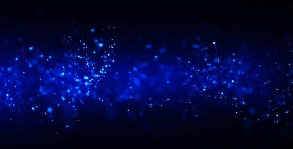 Shimmering Particles Blue Background, Motion Graphics | VideoHive