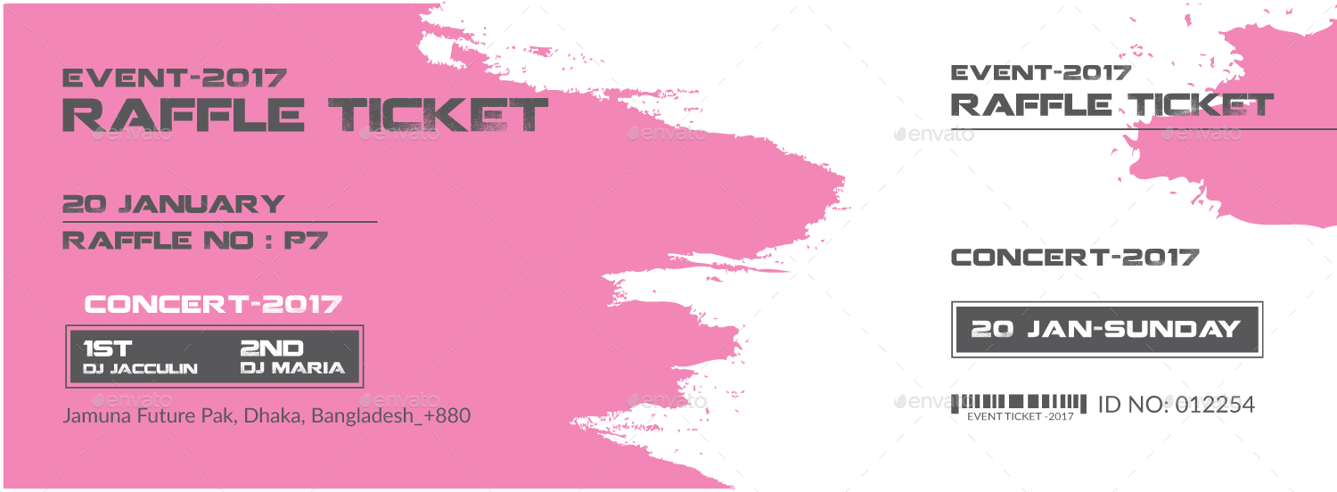 Raffle Ticket, Print Templates | GraphicRiver