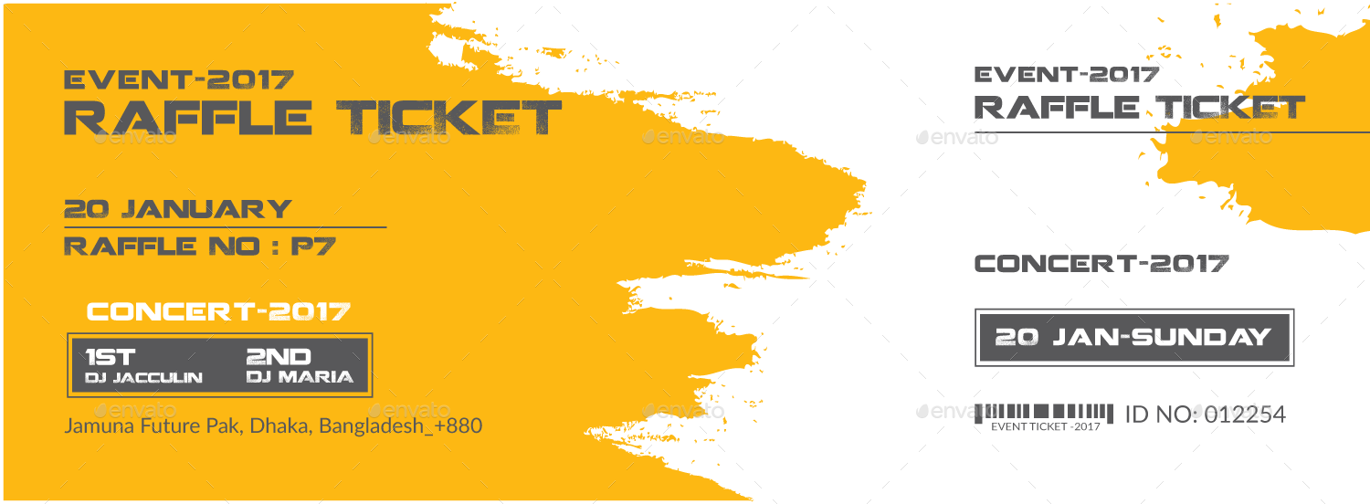 Raffle Ticket, Print Templates | GraphicRiver