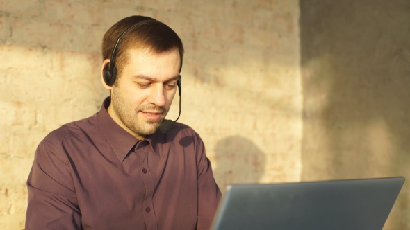 Call Center Agent Speaking with Customer, Stock Footage | VideoHive