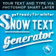 The Snow Text Generator, Add-ons | GraphicRiver