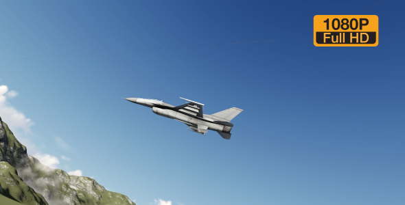 Fighter Aircraft on Mountain, Motion Graphics | VideoHive