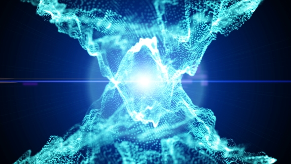 Blue Particle Seamless Background, Motion Graphics | VideoHive