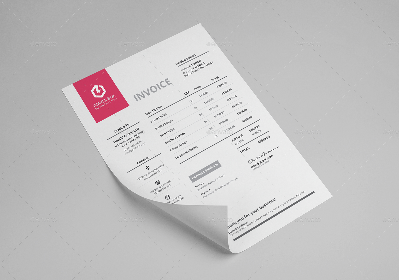 Invoice, Print Templates | GraphicRiver