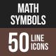 Math Symbols Line Multicolor Icons by IconBunny | GraphicRiver