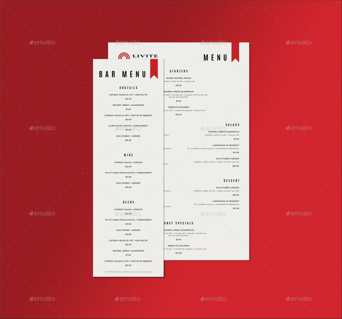 Menu, Print Templates | GraphicRiver