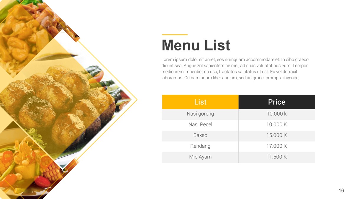 Restaurant Food Presentation Template, Presentation Templates ...