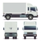 Small Truck Front, Back and Side View for Cargo, Vectors | GraphicRiver