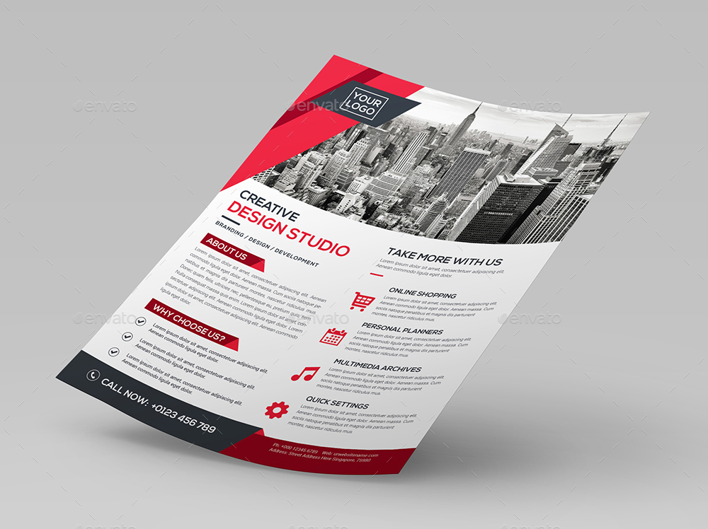 Flyer Bundle 4 in 1 by generousart | GraphicRiver