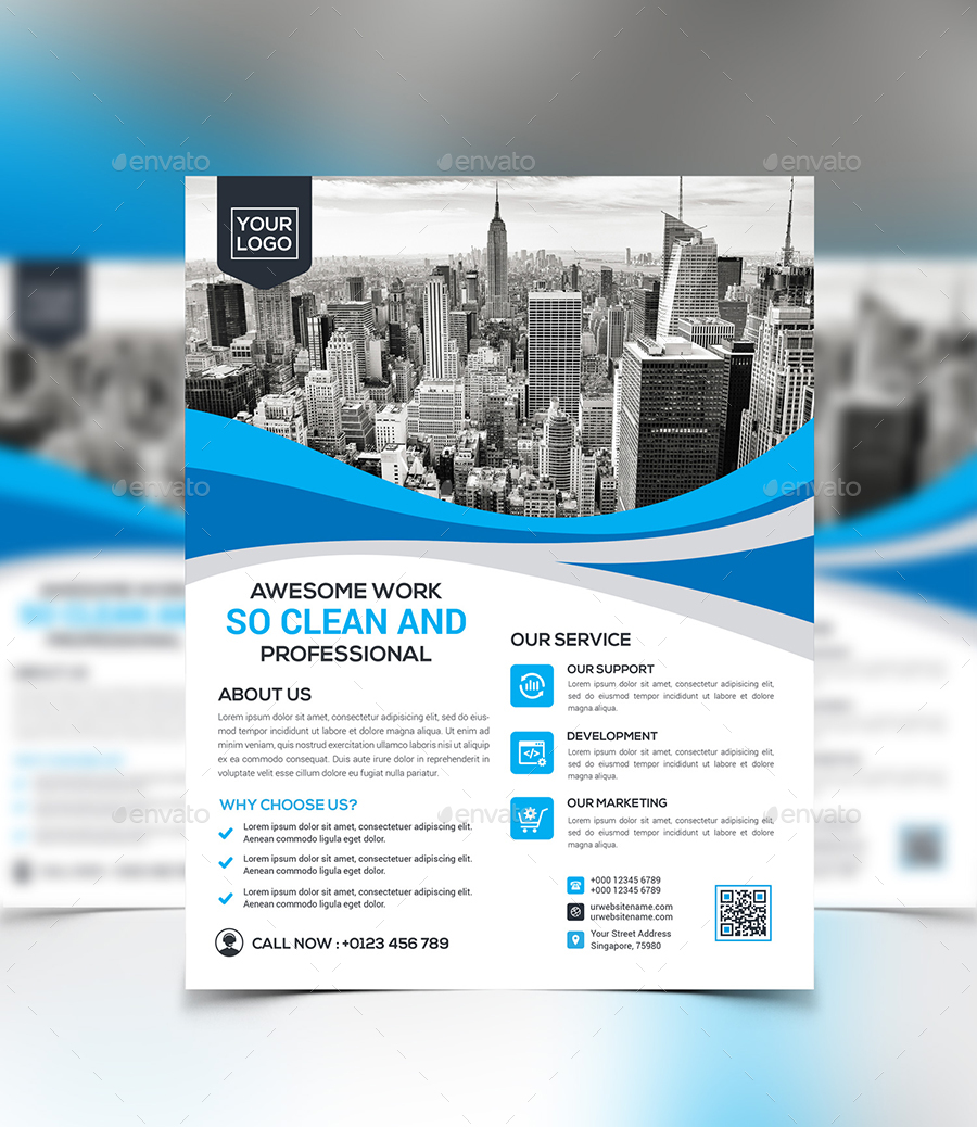 Flyer Bundle 4 in 1 by generousart | GraphicRiver