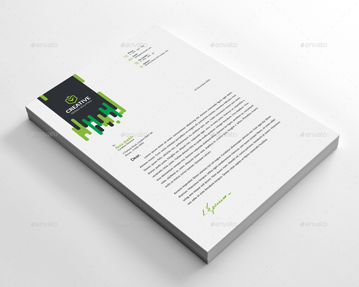 Letterhead Bundle 2 in 1, Print Templates | GraphicRiver