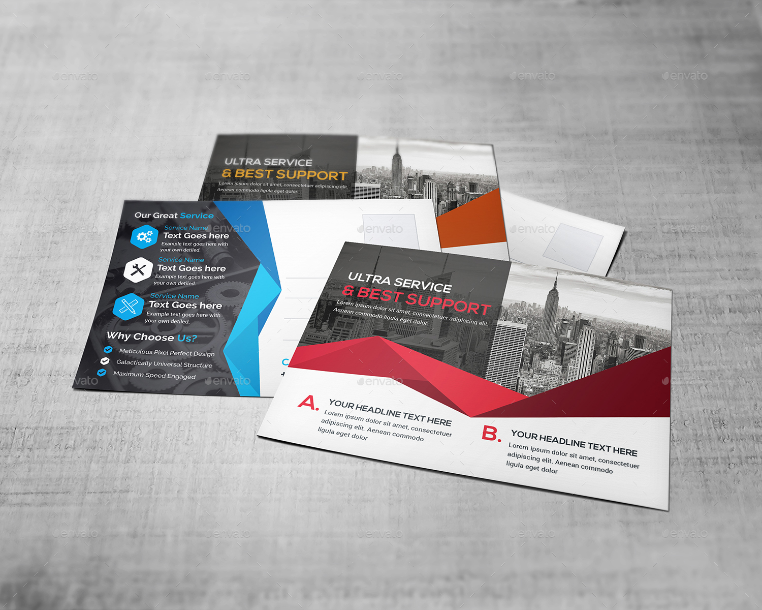 Postcard Bundle 2 in 1, Print Templates | GraphicRiver