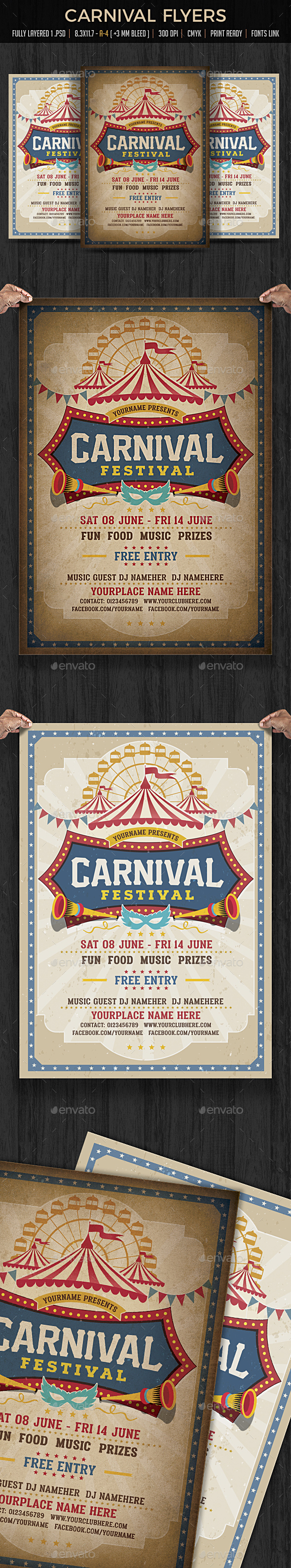 Funfair & Carnival Flyer by creativeartx | GraphicRiver