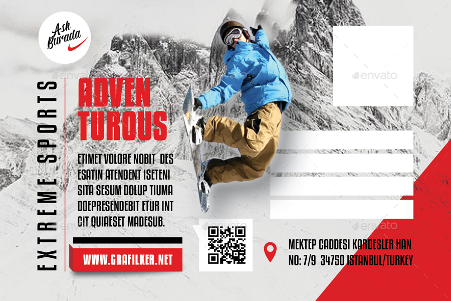 Adventure Postcard Templates, Print Templates | GraphicRiver