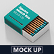 Square Match Box Mockup, Graphics | GraphicRiver