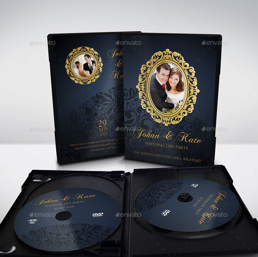 Wedding DVD Cover and Label Template Bundle Vol.2, Print Templates