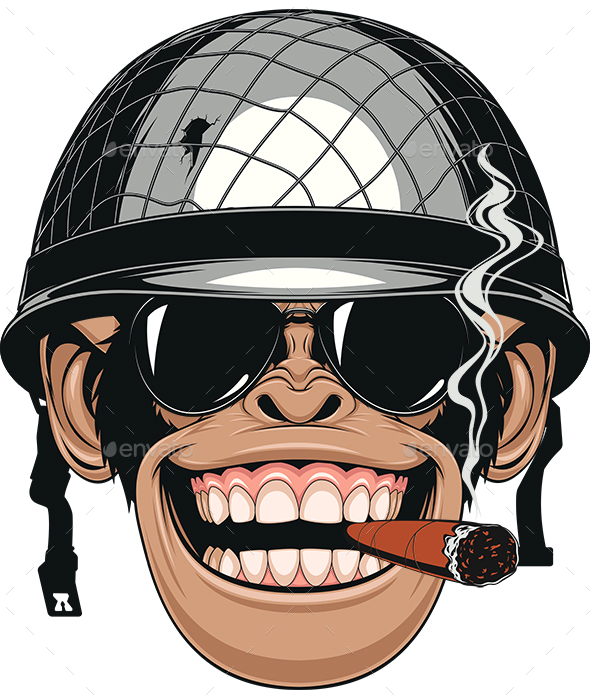 Monkey Soldier by Andrey1005 | GraphicRiver