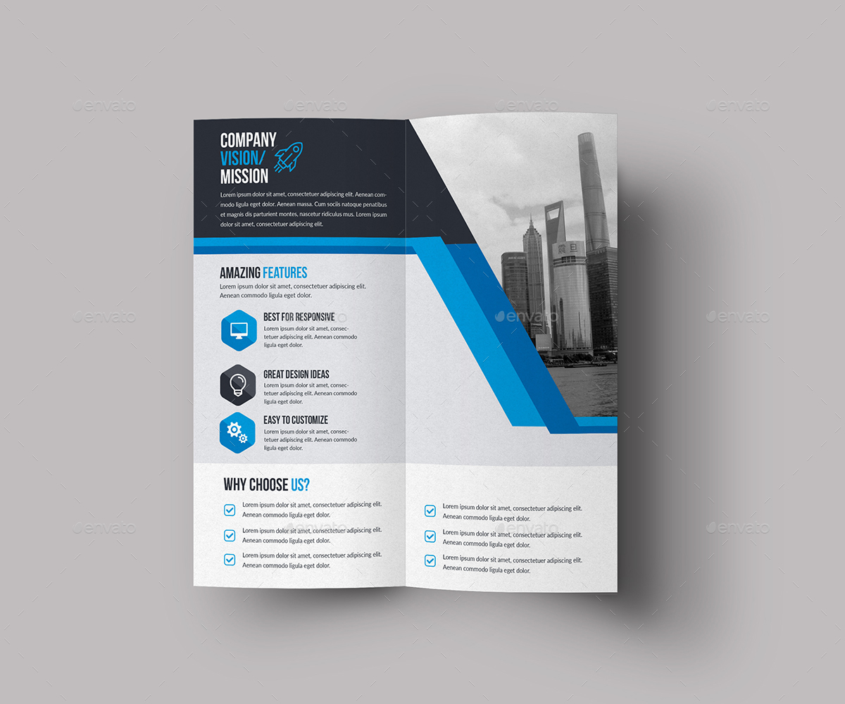 DL Bi-Fold Flyers 2 in 1, Print Templates | GraphicRiver