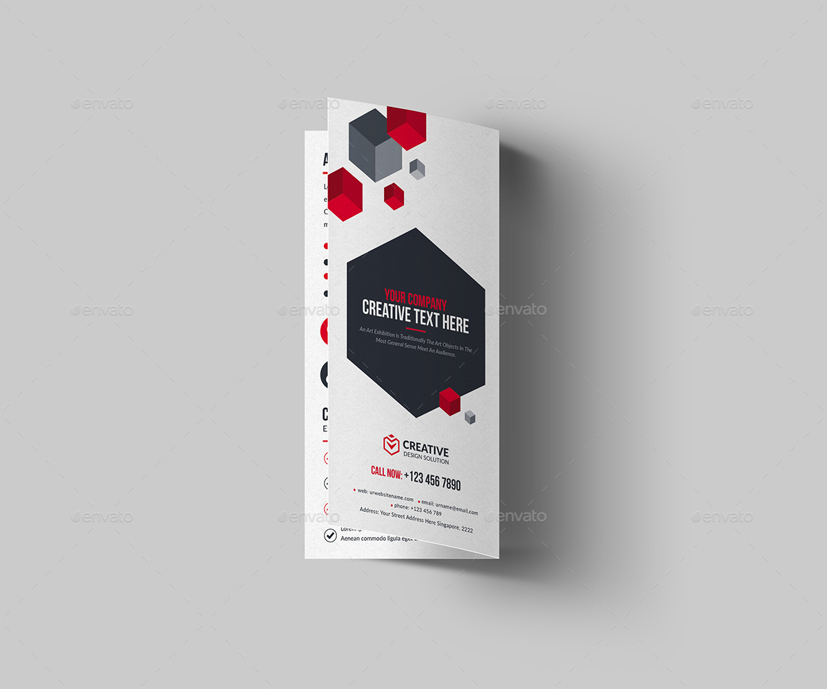 DL Bi-Fold Flyers 2 in 1, Print Templates | GraphicRiver