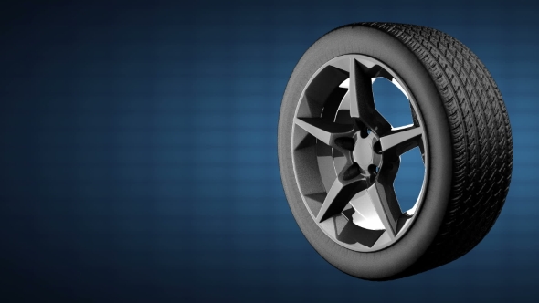 Loop Rotate Car Wheel, Motion Graphics | VideoHive