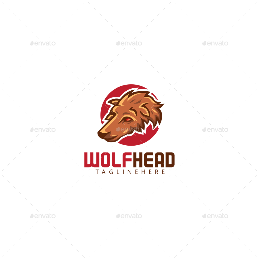 Wolf Head Logo, Logo Templates | GraphicRiver