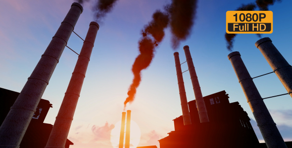 Sunset Sky and Factory, Motion Graphics | VideoHive