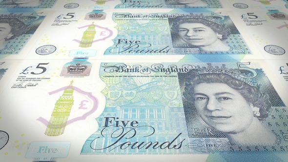 Five Pound Sterling Banknotes , Motion Graphics | VideoHive