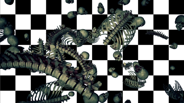 Falling Bones Loop, Motion Graphics | VideoHive