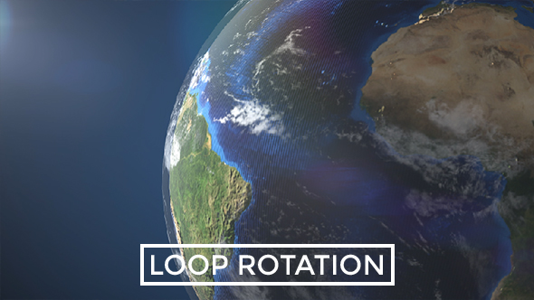 Earth Rotation Loop #2, Motion Graphics | VideoHive