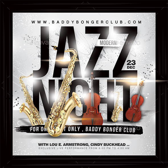 Jazz Night Flyer, Print Templates | GraphicRiver
