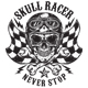 SKULL RACER T-SHIRT, T-Shirts | GraphicRiver