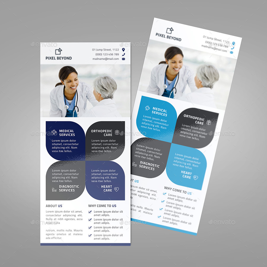 Medical Rack Card by ariful32 | GraphicRiver