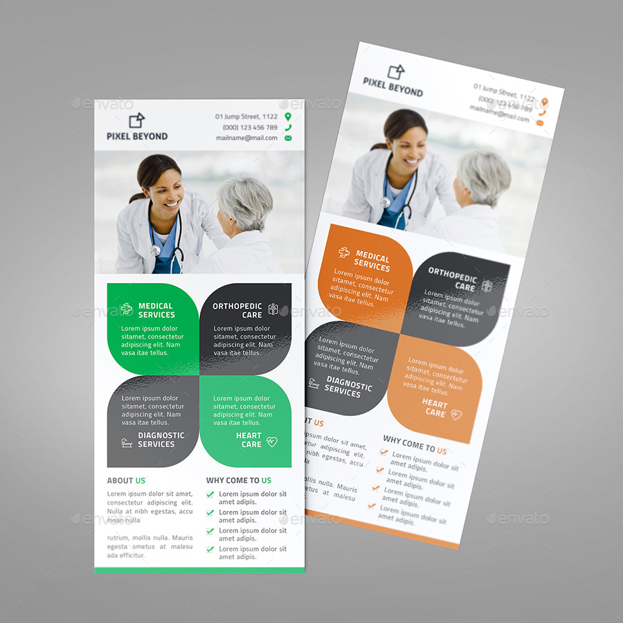 Medical Rack Card by ariful32 | GraphicRiver