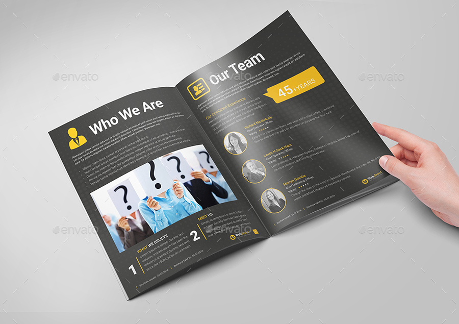 Dark Web Design Brochure, Print Templates | GraphicRiver