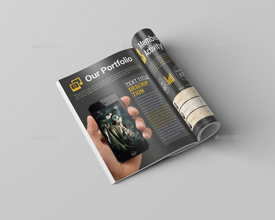 Dark Web Design Brochure, Print Templates | GraphicRiver