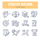 Strategy Building Doodle Icons, Icons | GraphicRiver