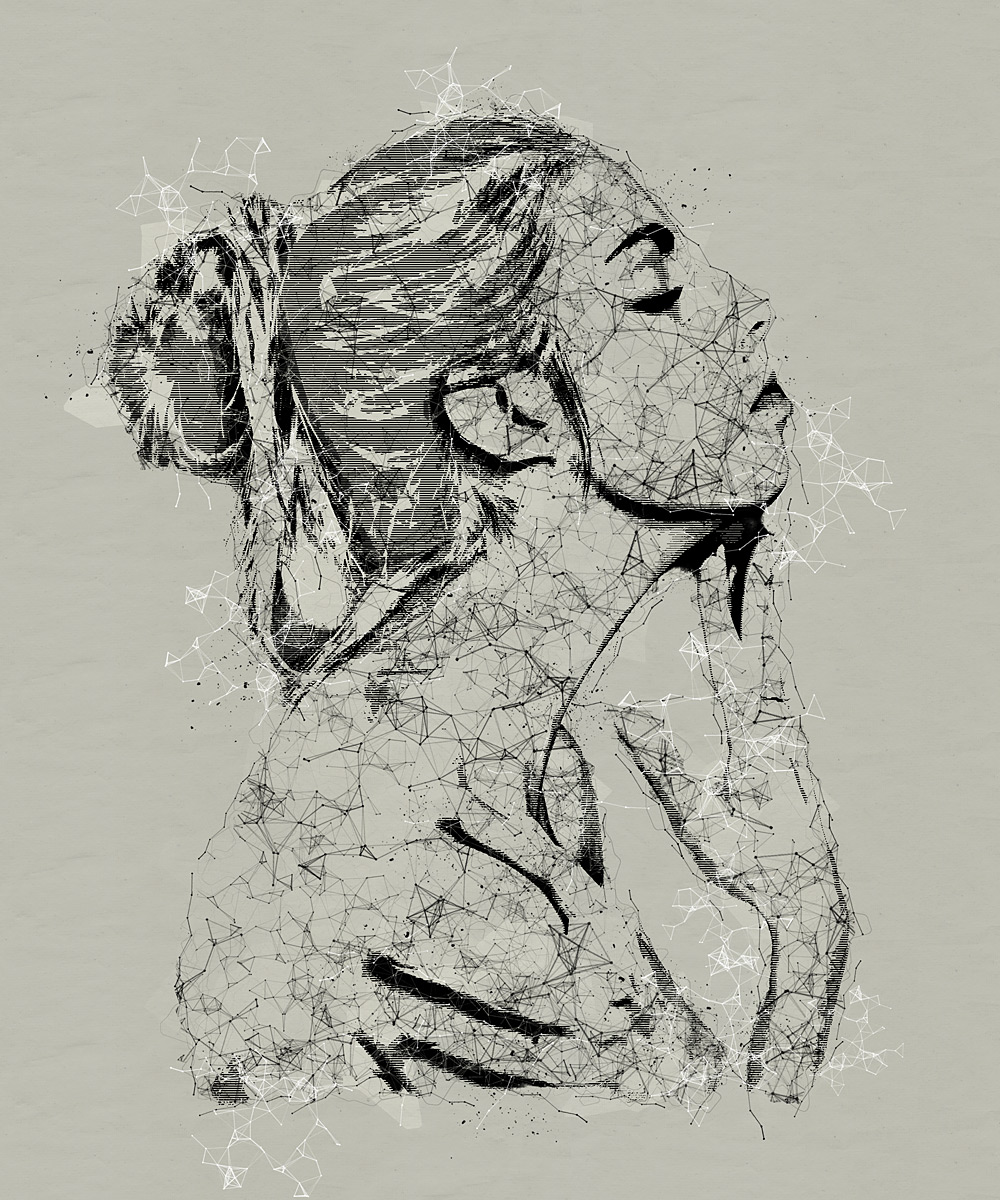 Plexus Art - Skeletum - Photoshop Action, Add-ons | GraphicRiver