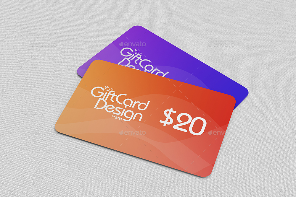 Gift Card Mock-Ups, Graphics | GraphicRiver