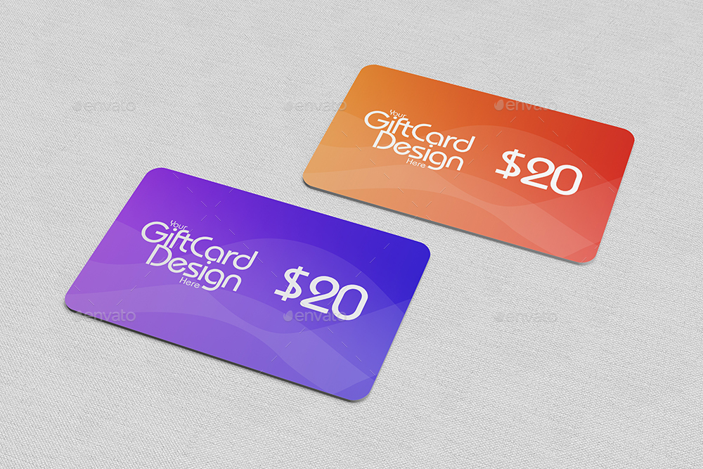 Gift Card Mock-Ups, Graphics | GraphicRiver
