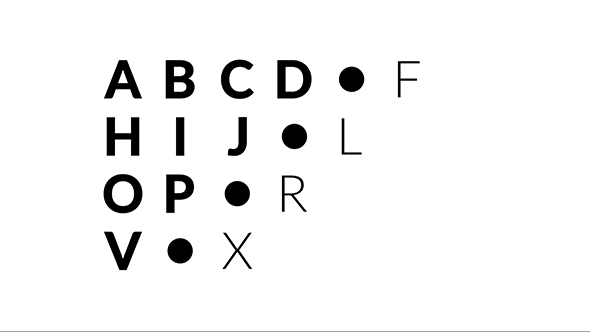 58 letters & 10 numbers animation, After Effects Project Files | VideoHive