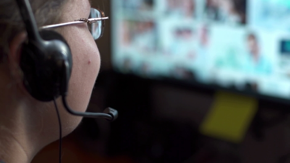 Call Centre Agent Talking with a Client, Stock Footage | VideoHive