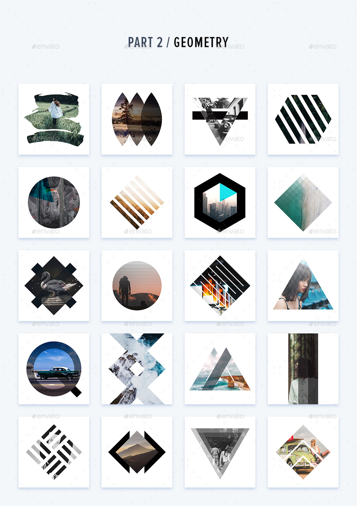 Instagram Masks Collection, Web Elements | GraphicRiver