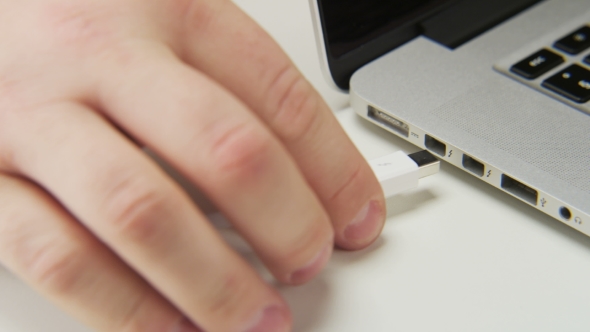 Plugging Cables To a Computer, Stock Footage | VideoHive