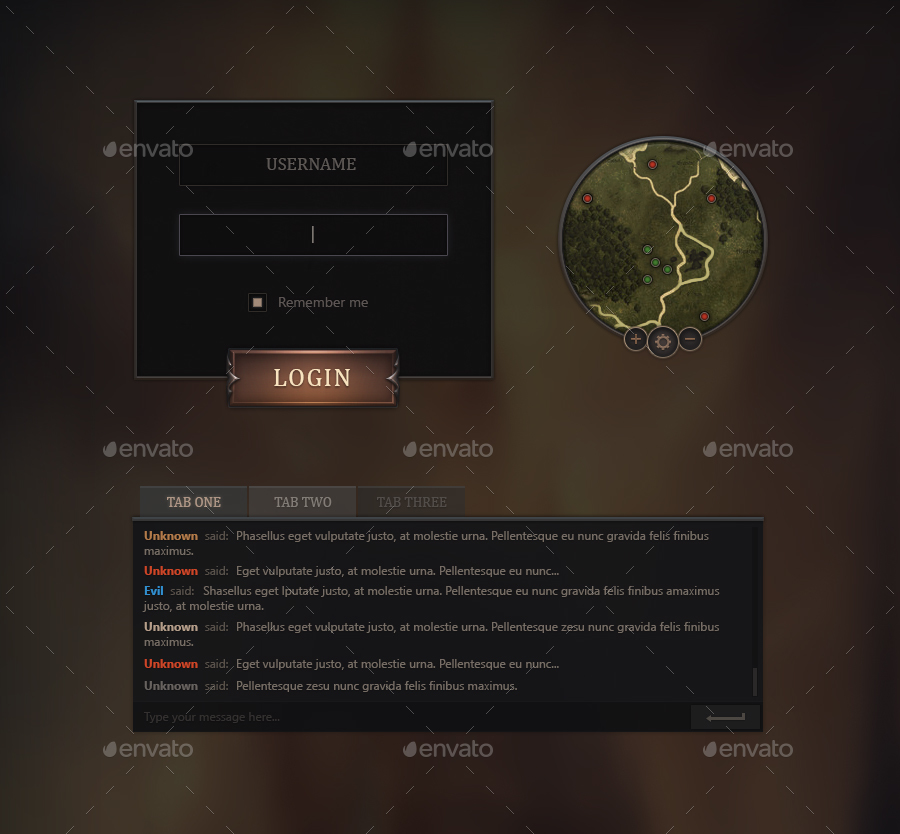 RPG & MMO Game User Interface, Game Assets | GraphicRiver