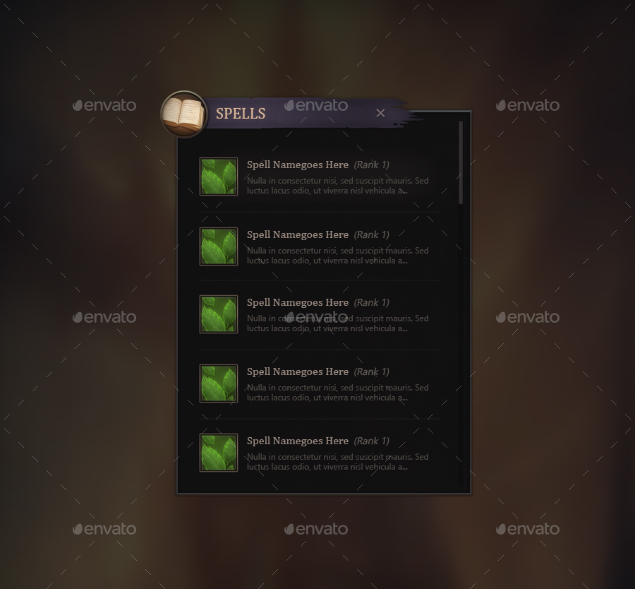 RPG & MMO Game User Interface, Game Assets | GraphicRiver