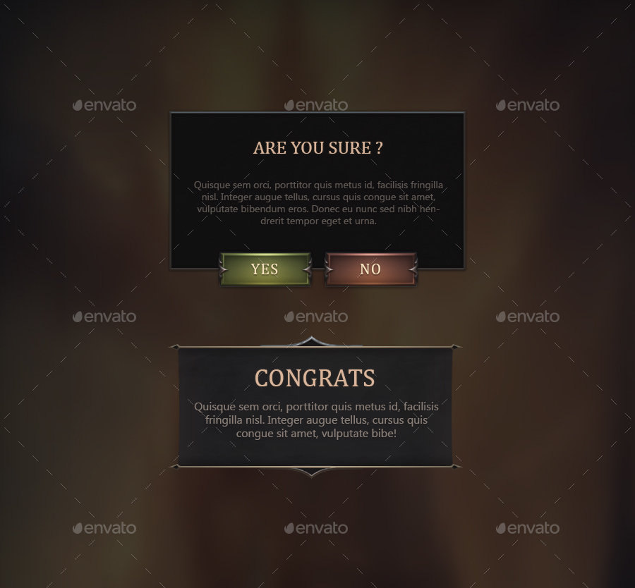RPG & MMO Game User Interface, Game Assets | GraphicRiver