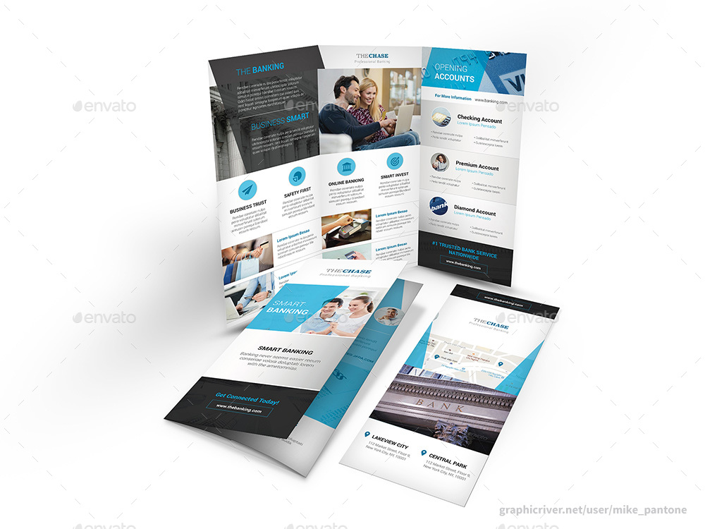 Banking Trifold Brochure, Print Templates | GraphicRiver