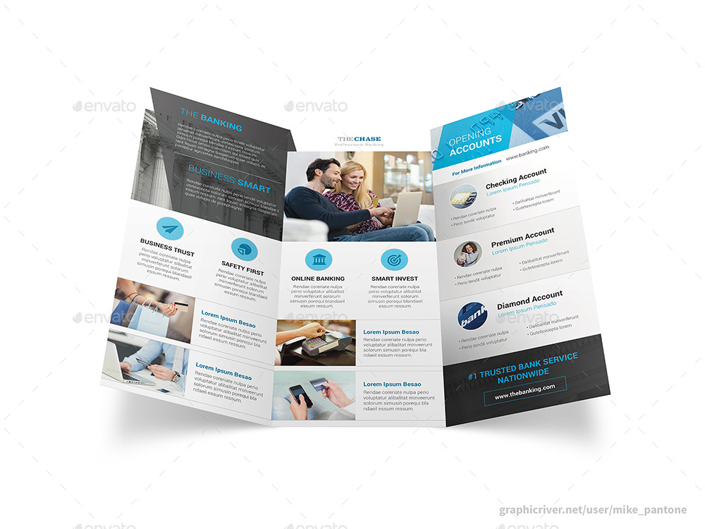 Banking Trifold Brochure, Print Templates | GraphicRiver