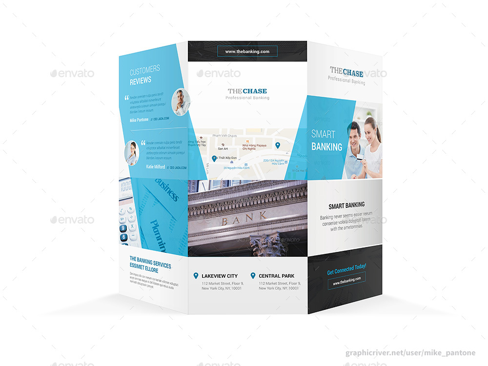 Banking Trifold Brochure, Print Templates | GraphicRiver