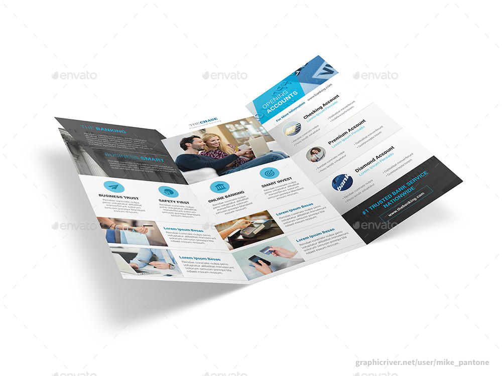 Banking Trifold Brochure, Print Templates | GraphicRiver